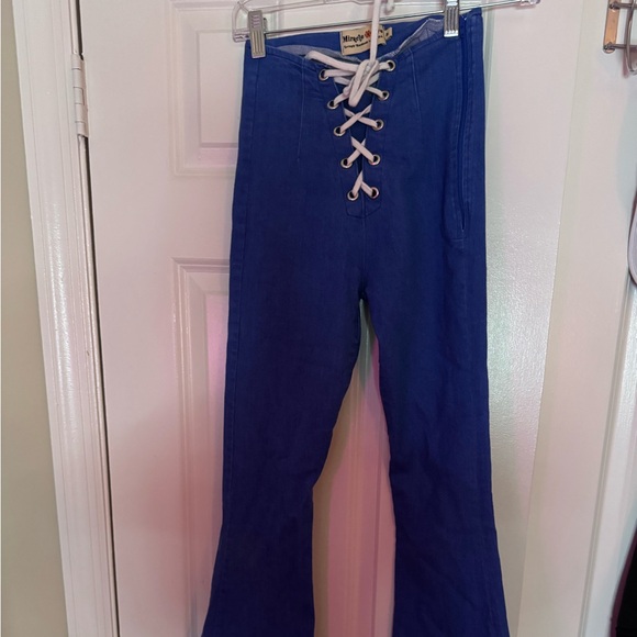 Miracle | Jeans | Miracle Blue Laceup Pants | Poshmark